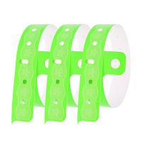 China Custom Event PVC Wristbands Silk Screen Printing Waterproof Security for sale