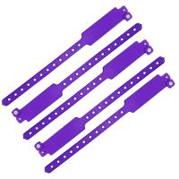 China Personalized Vinyl Plastic Wristbands , Adjustable Custom Vinyl Bracelets for sale
