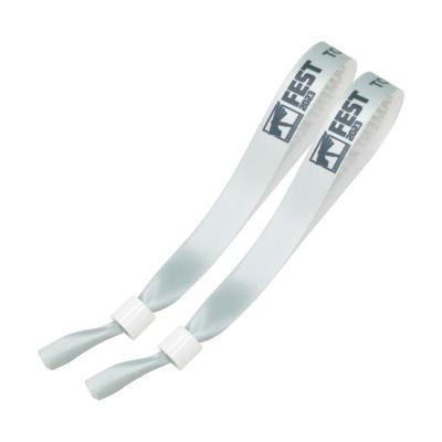 China Personalized Woven Festival Wristbands Embroidery Fabric Bracelets for sale