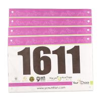 China Tyvek Personalized Bib For Marathon Race Number Participant Recognition for sale