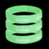 China Plain Style Printed Silicone Wristbands Eco Friendly Waterproof Bracelets for sale