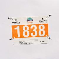 China 0.5mm Thickness Competition Identification Numbers With Customized PANTONE Color for sale