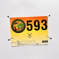 China 0.5mm Thickness Competition Identification Numbers With Customized PANTONE Color for sale