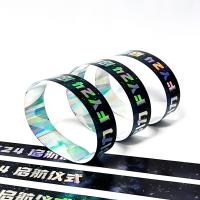 China Hot Sale Sparkling Glitter Water Park Wristband Shiny Laser Paper Bracelet For Stylish Adult And Kid Events wristband for sale