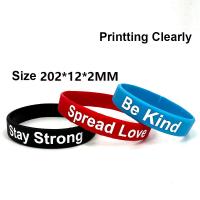 China Customized Silicone Wristbands For Advertising Personalized Silicone Bracelet Promoting Business Event Wristband for sale