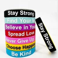 China Customized Silicone Wristbands For Advertising Personalized Silicone Bracelet Promoting Business Event Wristband for sale