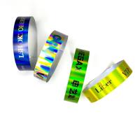 China Custom Fashionable Glitter Party Wristbands Smoothable Soft Skin-Friendly Shiny Laser Bracelet Writsband for sale