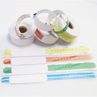 China Custom QR Code Hospital Patient Wristband thermo-sensitive paper Waterpfoof Antibacterial For Medical Identification for sale