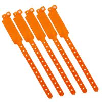 China Manufacturer Customizable Solid Color Wristband Plastic Vinyl Event Wristbands With Logo Barcode for sale