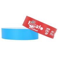 China Colorful Tyvek Event Wristbands With Full Color Printing Waterproof Sweat Resistant admission Wrist Bands for sale