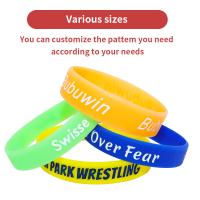 China Custom Logo Printed Silicone Wristbands Multi Style night glow Luminous Silicone Bands For Promotion And Advertising for sale
