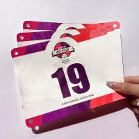 China Customized Competition Identification Numbers Customizable Color Race Biking Marathon Number Bibs for sale