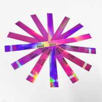 China Factory Wholesale Laser Glitter Flash Wrist Strap Customized Style Barcode Logo Shiny Laser Paper Wristband For Events for sale