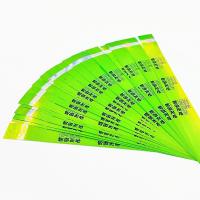 China Factory Wholesale Laser Glitter Wrist Strap Neon Color Ranibow Laser Barcode Logo Shiny Laser Paper Wristband For Event for sale