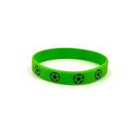 China Embossed Silicone Bracelets Custom Soccer Ball Game Souvenir Gift Wrist Bands in Various Colors for sale