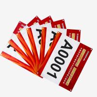 China Customized Competition Player Identification Bib Numbers Kids And Adults Tyvek Paper Race Biking Marathon Number Bibs for sale