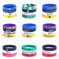 China Length 20cm-25cm Printed Silicone Bracelets for Soccer Ball Game Festival Souvenir for sale