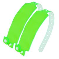 China Manufacturer Disposable Custom Wristband Plastic Vinyl PVC Neon Fluorescent Color Waterproof Event Party Gift Wristband for sale