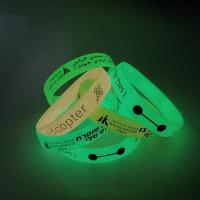 China Factory Custom Pattern Silicone Bracelet Party Festival Activity Event Gift noctilucent Night Glow Silicone Wristbands for sale