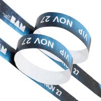 China Custom Tyvek Event Wristbands Barcode Number Waterproof Event Party VIP Identification Admission Paper Bracelet Band for sale