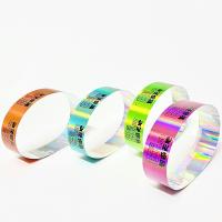 China Customized Silver Laser Glitter Wristband for Unisex Concerts and Festivals for sale