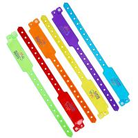 China Vinyl PVC Waterproof Event Party Gift Wristband with Customizable Design and Neon Fluorescent Color Option for sale