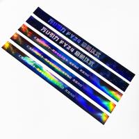 China Factory Paper Bracelets Event Custom Concert Music Festival Neon Rainbow Shiny Laser Promotional Gift Paper Wristband for sale