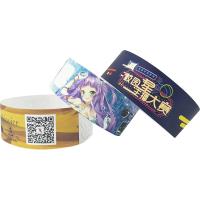 China Cheap Waterproof Sweat Resistant Tyvek Event Wristbands Scan The Barcode Events Paper Event Bracelet for sale