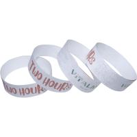 China Waterproof Tear Resistant Wristbands Scan Barcode Tyvek Events Variety Of Colors Paper Event Bracelet for sale