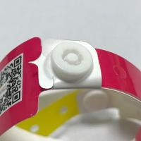 China Custom Promotional Gift Items Logo Vinyl PVC Wristbands One Layer PVC Waterproof Colorful Paper for sale