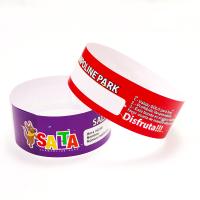 China Factory Cheap Adjustable Tyvek Event Wristbands Activity Barcode Events Variety Of Colors Paper Event Admission Bracelet for sale