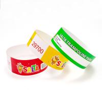 China Factory Cheap Adjustable Tyvek Event Wristbands Activity Barcode Events Variety Of Colors Paper Event Admission Bracelet for sale