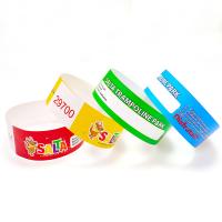 China Factory Cheap Adjustable Tyvek Event Wristbands Activity Barcode Events Variety Of Colors Paper Event Admission Bracelet for sale
