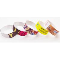 China Adjustable Tyvek Dupont Wristband Activity Barcode Events Paper Event Admission Bracelet for sale