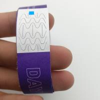 China Tyvek Dupont Paper Wristband Activity Barcode Events Paper Event Admission Bracelet for sale