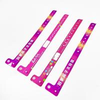 China Custom Logo Promotional Item Wristbands Vinyl One Layer PVC Waterproof Colorful With Barcode for sale