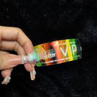 China Wholesale Waterproof Shiny Wristband Custom Logo Promotional Gift Event Rainbow Glitter Transparent Laser PVC Wristband for sale