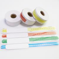 China Wholesale Disposable Hospital Identification Wristbands Blank Inkjet Printed Thermo-Sensitive Patient Paper Wristbands for sale
