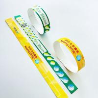 China Tyvek Dupont Paper Wristbands Park Activity Barcode Events Markrting Paper Event Admission Bracelet for sale