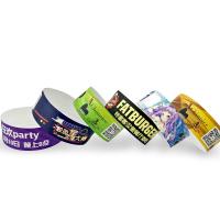 China Factory Sweat Resistant Tyvek Dupont Event Wristbands Barcode Events Variety Of Colors Paper Event Bracelet for sale