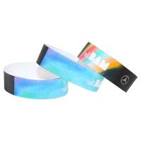 China Tyvek Dupont Paper Wristbands Park Activity Number Barcode Events Markrting Paper Event Admission Bracelet for sale