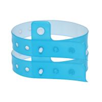 China Factory Disposable Customizable Wristband Neon Multi Color Plastic Vinyl PVC Waterproof Event Gift Wristband for sale