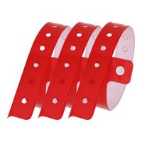 China Factory Disposable Customizable Wristband Neon Multi Color Plastic Vinyl PVC Waterproof Event Gift Wristband for sale