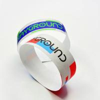 China Factory Custom Tyvek Dupont Paper Wristband Activity Barcode Events Paper Event Admission Bracelet Wristbands for sale