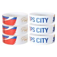 China Cheap Tyvek Event Wristbands Scan The Barcode Multi Colors Paper Event Bracelets Wristbands for sale