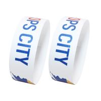 China Cheap Tyvek Event Wristbands Scan The Barcode Multi Colors Paper Event Bracelets Wristbands for sale
