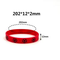 China Custom Event Souvenir Silicone Wristbands Ball Games Star Promotion Multi Color Night Glow Luminous Silicone Band for sale