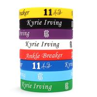 China Multi Color Night Glow Luminous Silicone Wristbands for Basketball Football Games Star Ball for sale