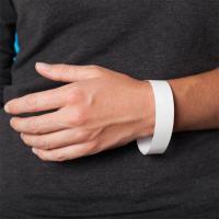 China Waterproof Tyvek Wristbands for Event Admission Barcode Number Paper Bracelet Bands for sale