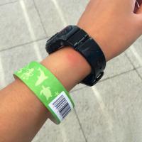 China Waterproof Tyvek Wristbands for Event Admission Barcode Number Paper Bracelet Bands for sale